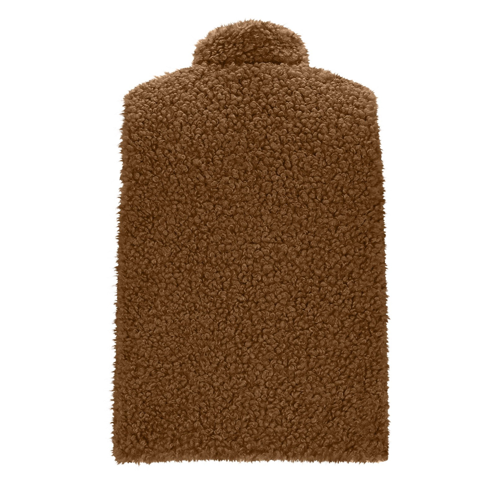 Erwazi Women's Fuzzy Fluffy Zip Up Vest Stand Up Collar Spring Fall ...