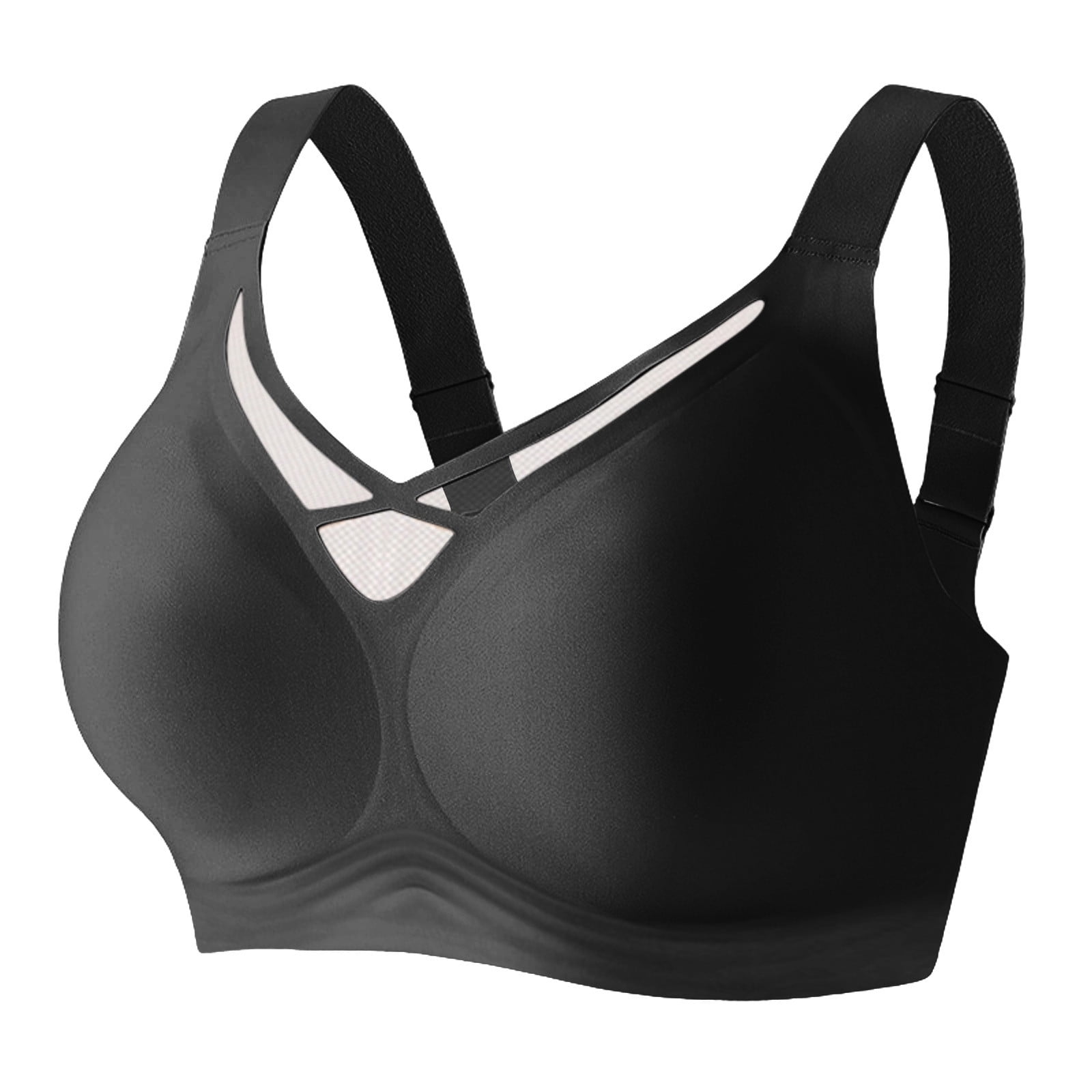 Erwazi Women's Plus Size Jelly Bras Seamless Lightweight Minimizer Bra ...
