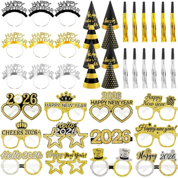 Erweicet New Year Party Supplies Kit 2026, 41 Pcs Party Favors with ...