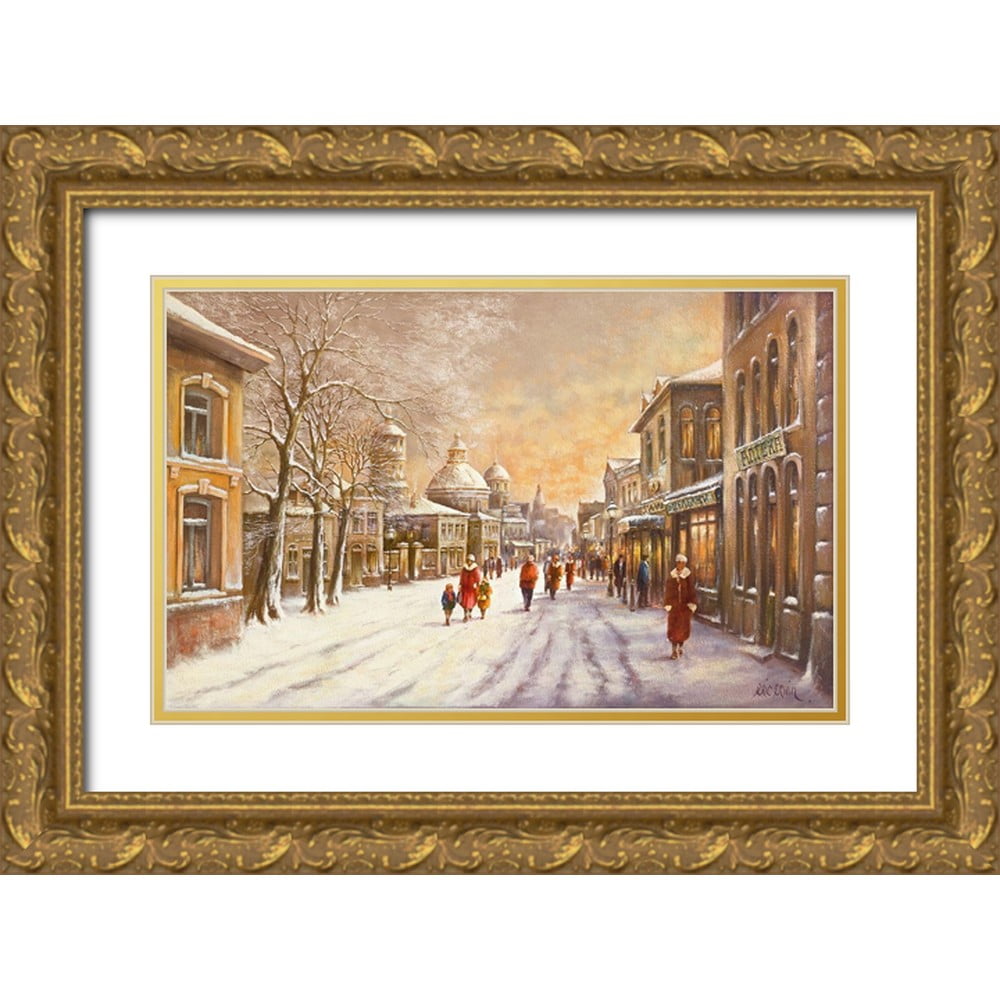 Erwin, Eric 24x17 Gold Ornate Wood Framed with Double Matting Museum ...