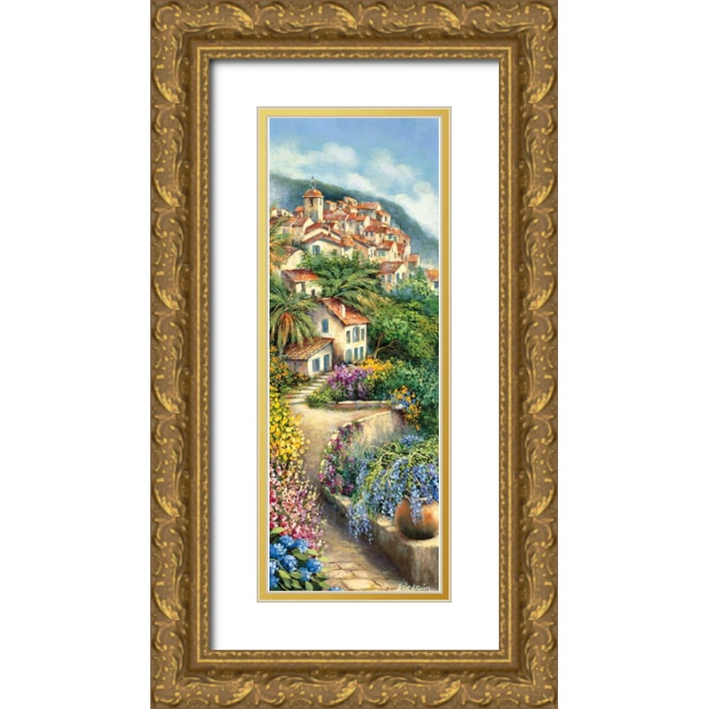 Erwin, Eric 8x14 Gold Ornate Wood Framed with Double Matting Museum Art ...