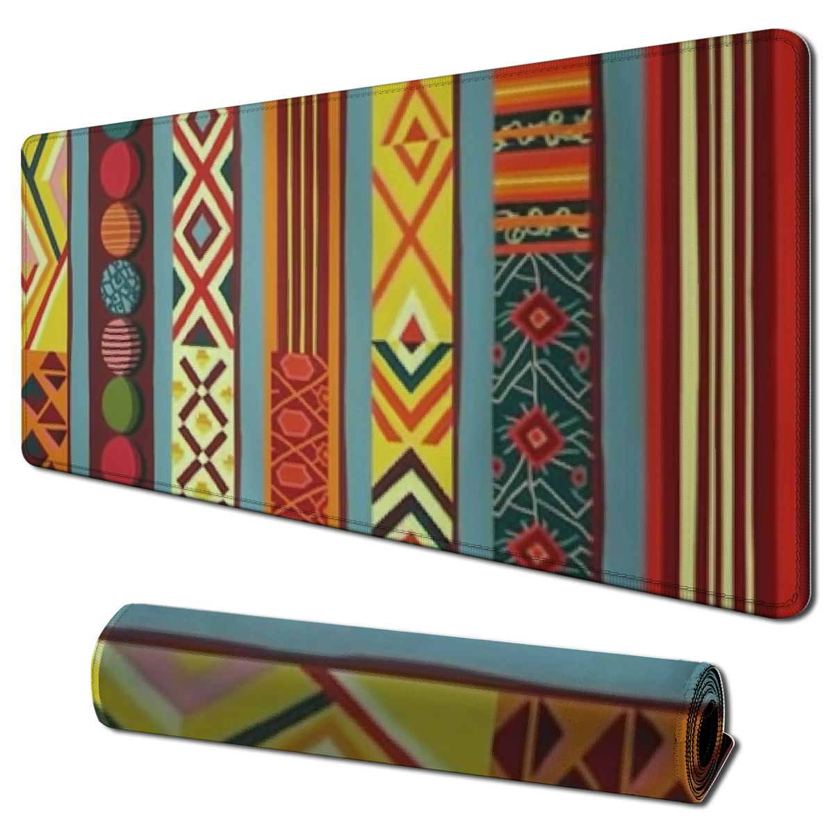 Erxjss African Ethnic Tribal Stripes Colorful Computer Mouse Mat Desk ...