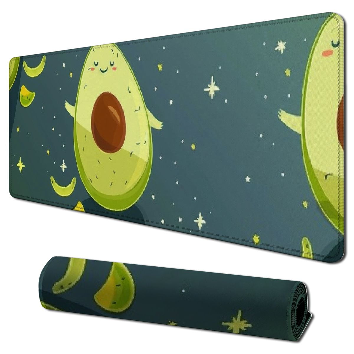 Erxjss Avocado in Space Large Gaming Mouse Pad Keyboard Mouse Mat Desk ...