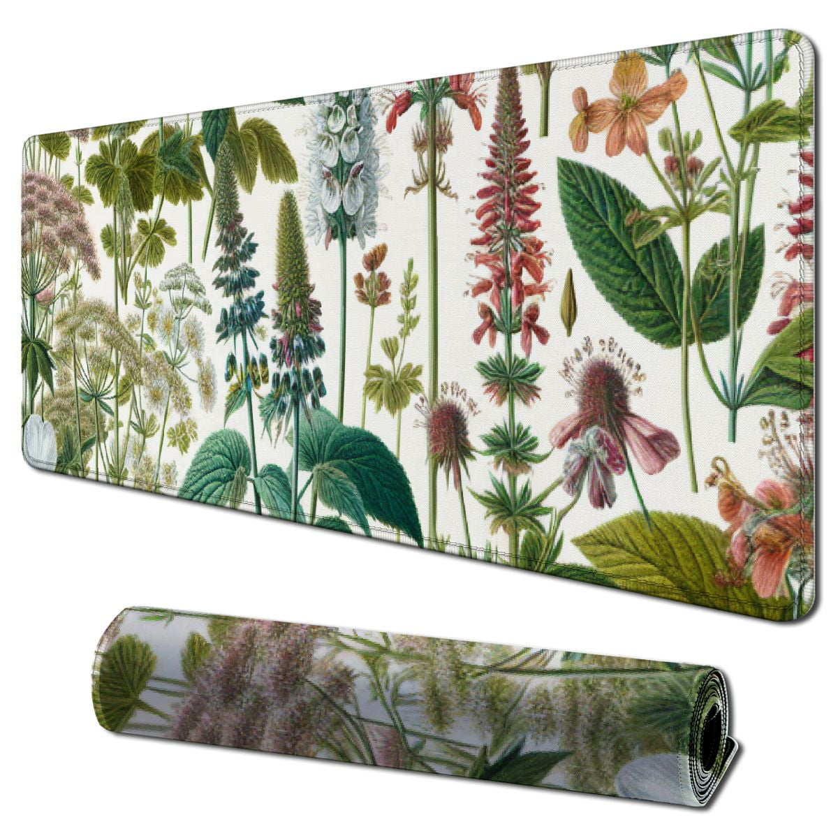 Erxjss Botanical Cute Flowers Gaming Mouse Pad Aesthetic Wildflowers ...