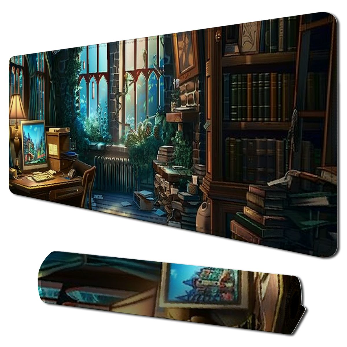 Erxjss Desk Mat Mystic Vintage Large Mouse Pad Extended Gaming Mousepad ...