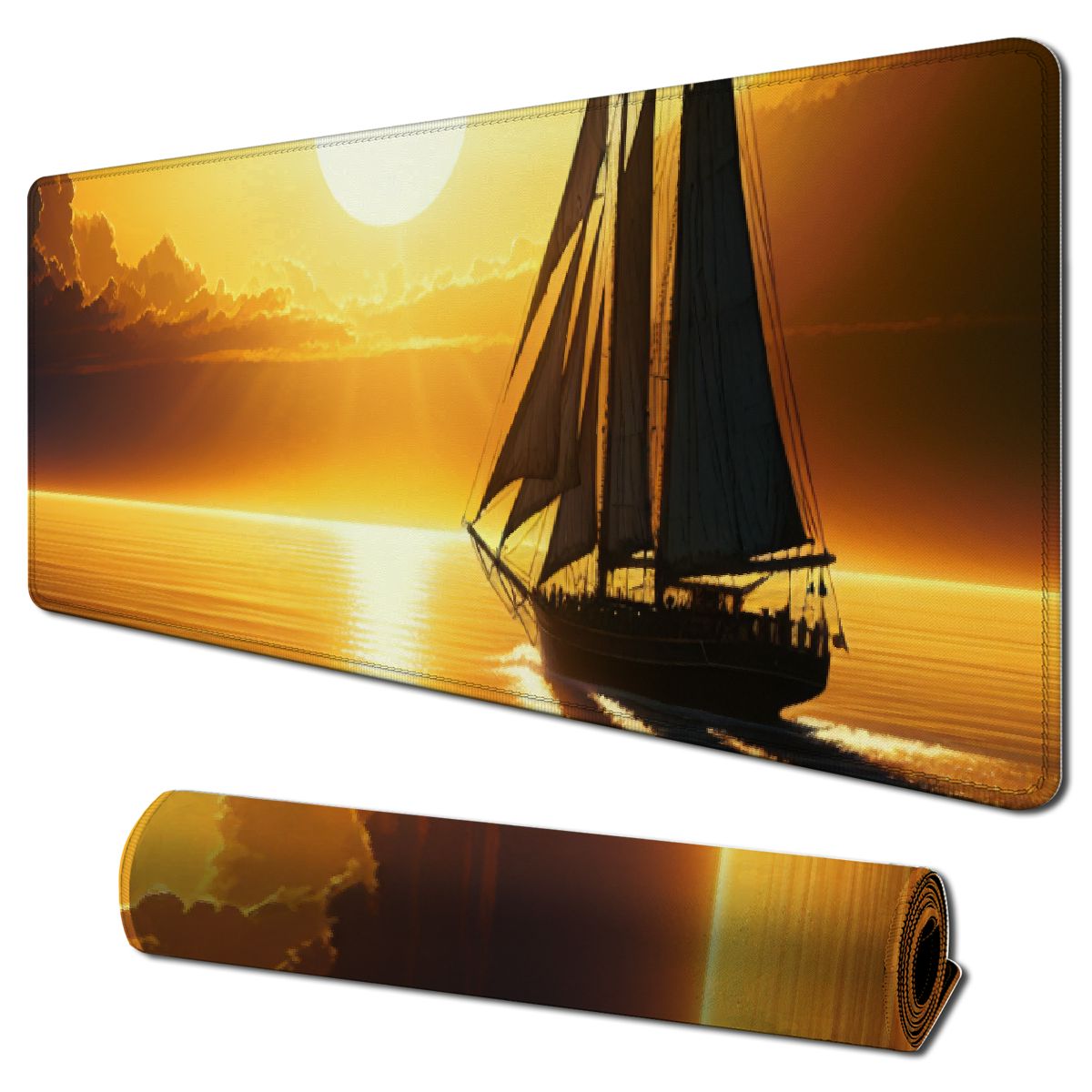 Erxjss Desk Pad Extended Mouse Pad with Stitched Edges Large Non Slip ...