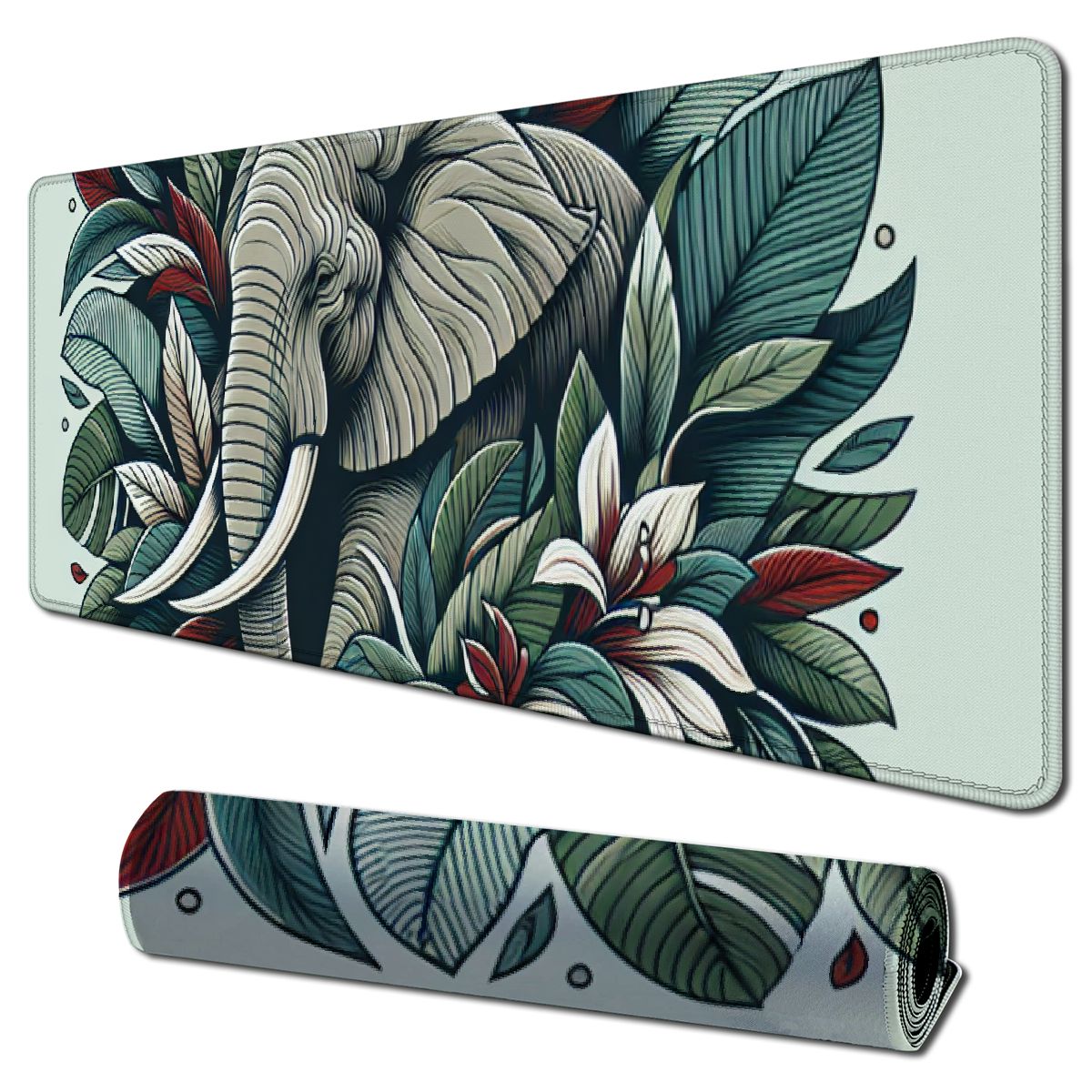 Erxjss Gaming Mouse Pad, Large Desk Mat with Non-Slip Rubber Base ...