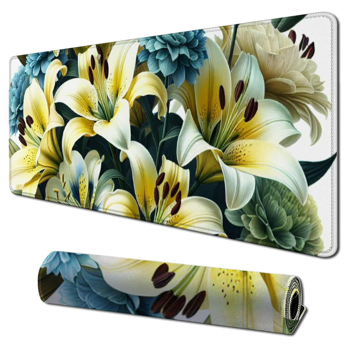 Erxjss Gaming Mouse Pad, Large Desk Mat with Non-Slip Rubber Base ...