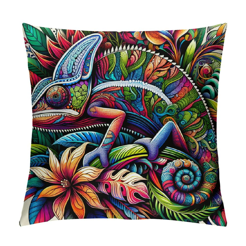 Erxjss Hawaiian Folklore Theme Print Decorative Throw Pillow Covers ...