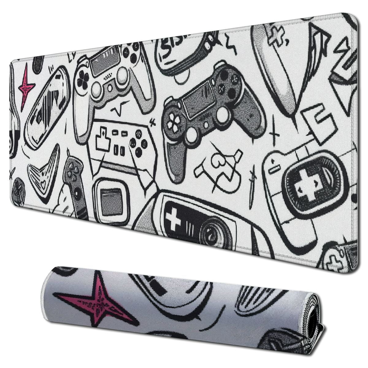 Erxjss Large Gaming Mouse Pad Long Desk Mat Video Games Big Mouse Mat ...