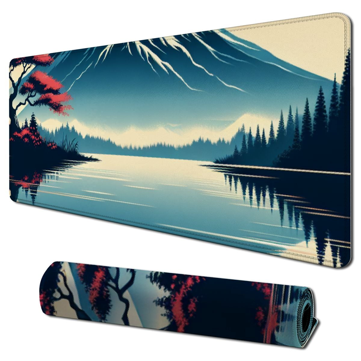 Erxjss Large Size Mouse Pad Gaming Mouse Pad Mount Fuji Computer Laptop ...