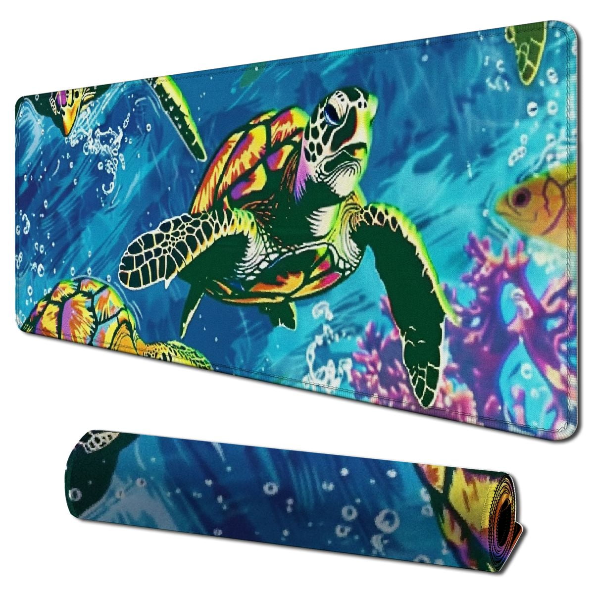Erxjss Little Sea Turtles Large Gaming Mouse Pad Keyboard Mouse Mat ...