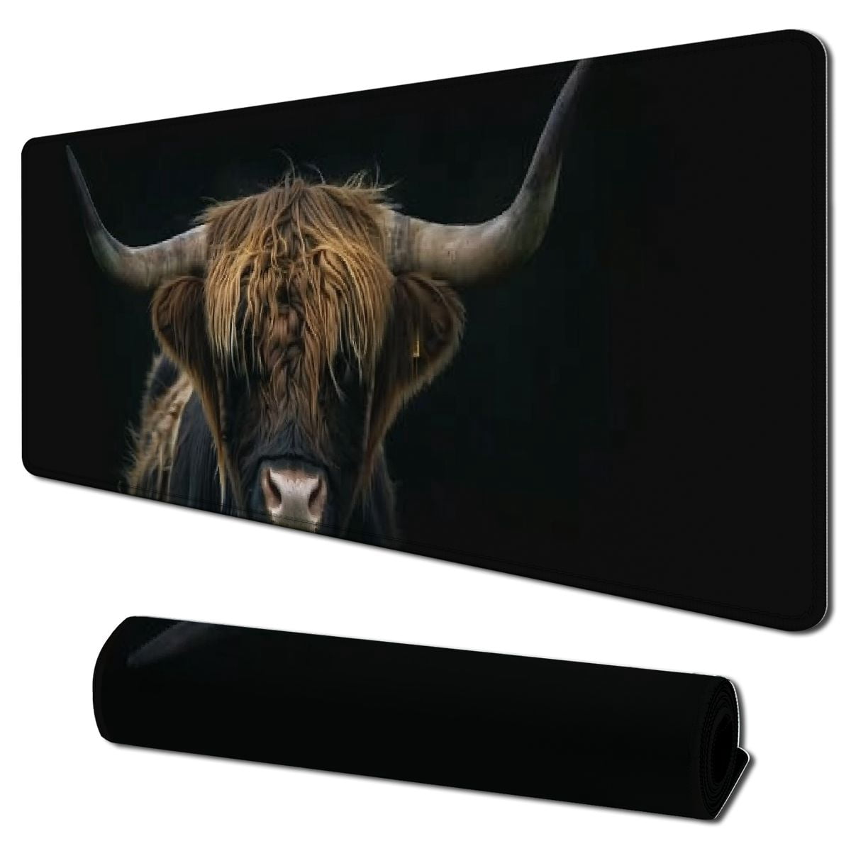 Erxjss Mouse Pad Gaming Scottish Highland Cattle Large Mouse Pad Wild ...