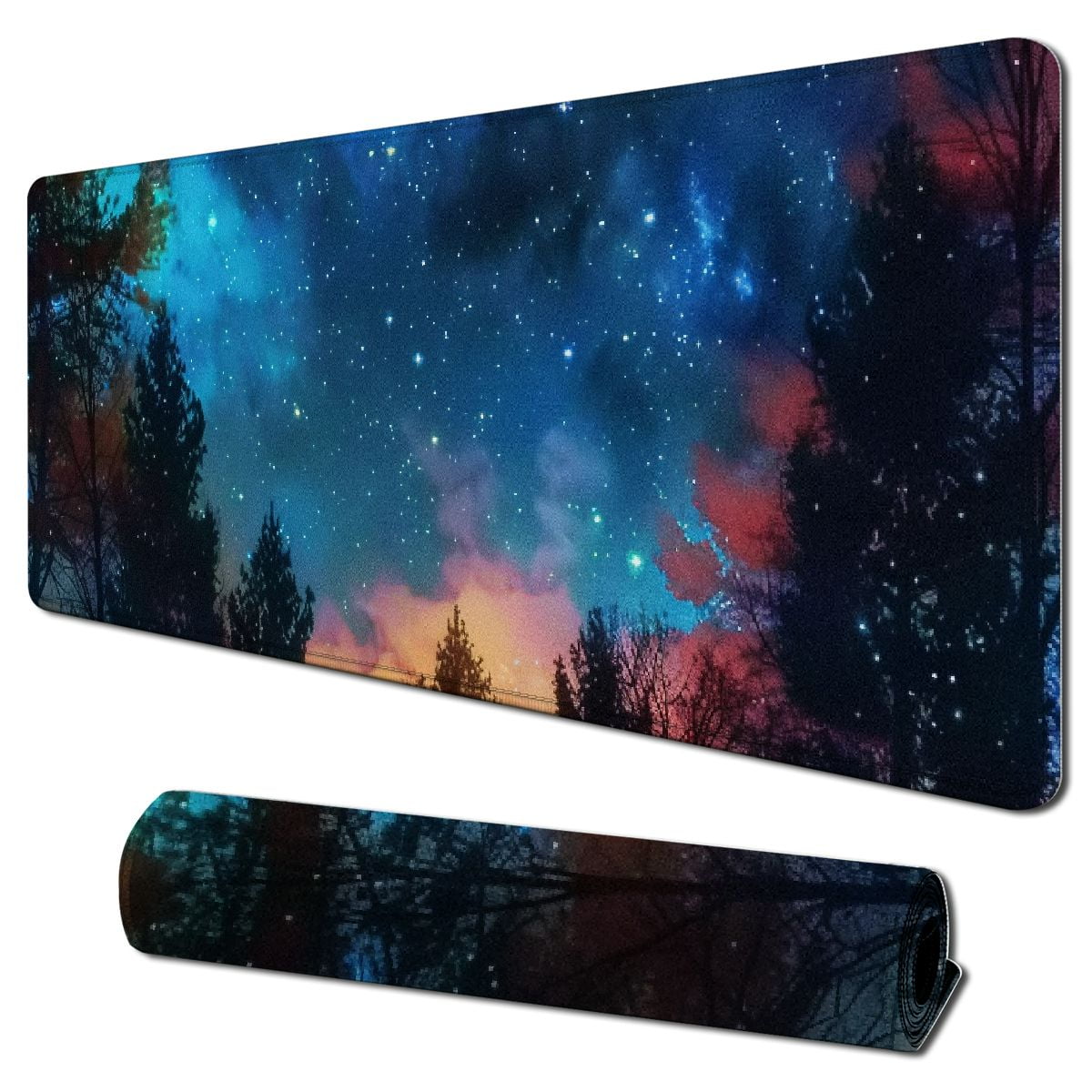 Erxjss Mouse Pad, Milky Way and Misty Large Desk Mat for Desktop ...