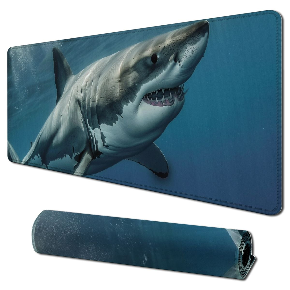 Erxjss Ocean Great White Shark Large Mouse Pad Gaming Mouse Pad ...