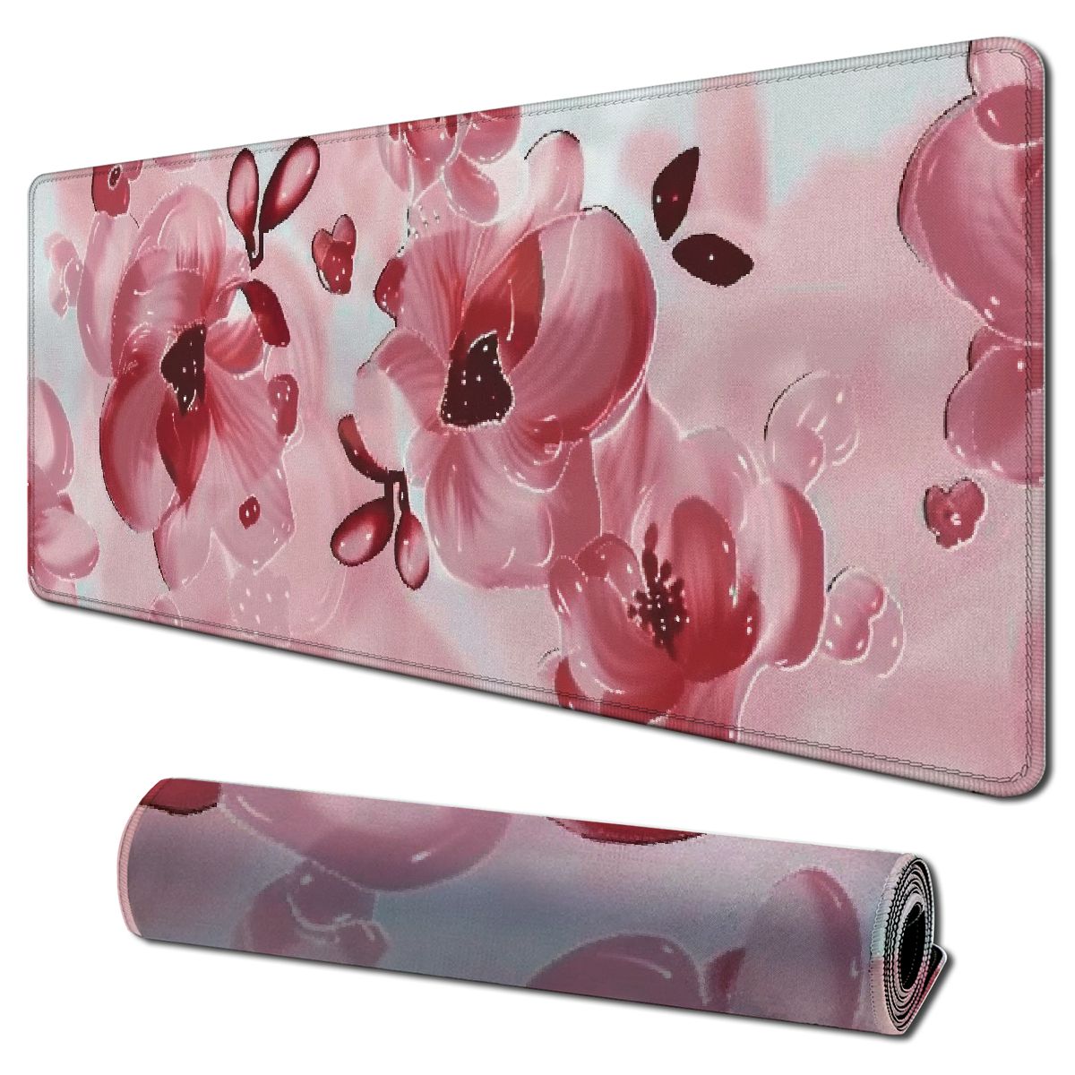 Erxjss Pink Axolotl Hearts Large Mouse Pad Gaming Mouse Pad Extended ...