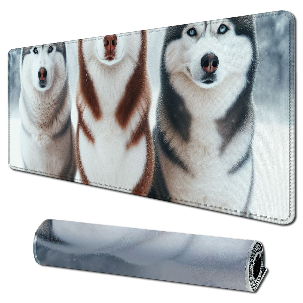 Erxjss Sled Dog Siberian Husky Alaskan Large Mouse Pad Extended Gaming ...