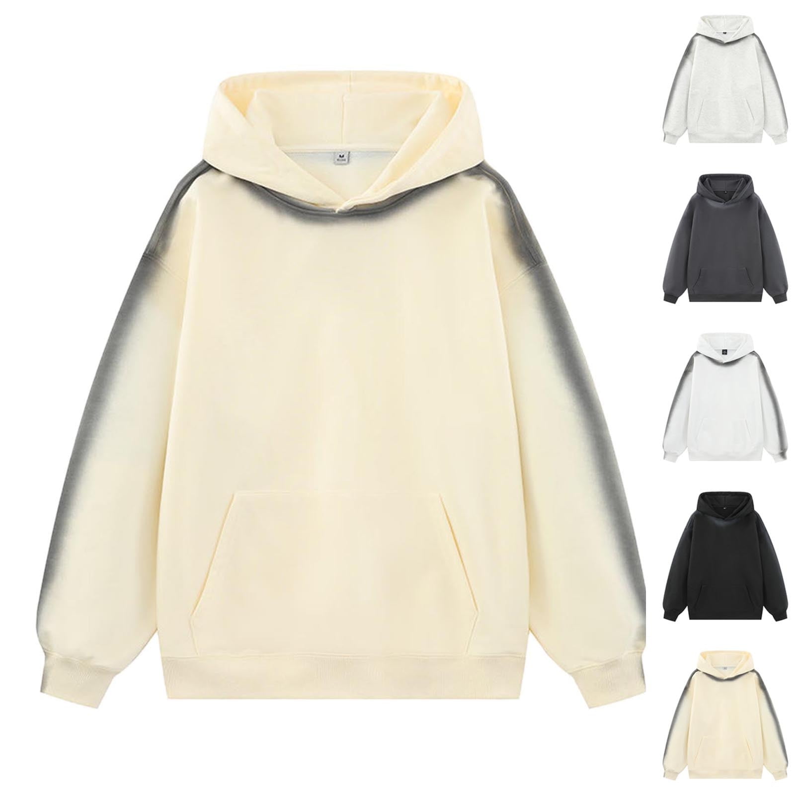 Eryao Men's Oversized Hoodies Gradient Color Long Sleeve Hooded ...