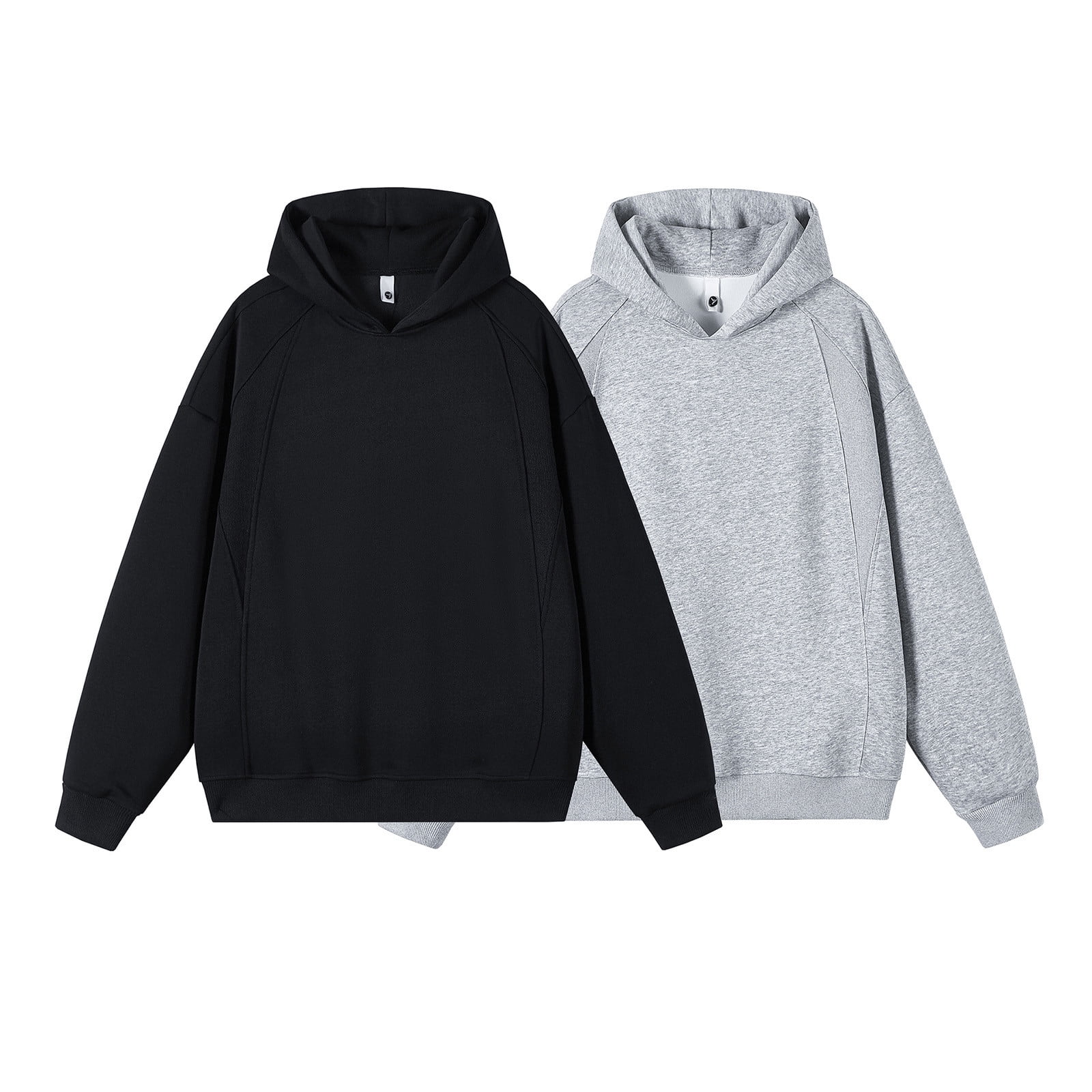 Eryao Oversized Hooded Sweatshirts for Men Fleece Lined Long Sleeve ...