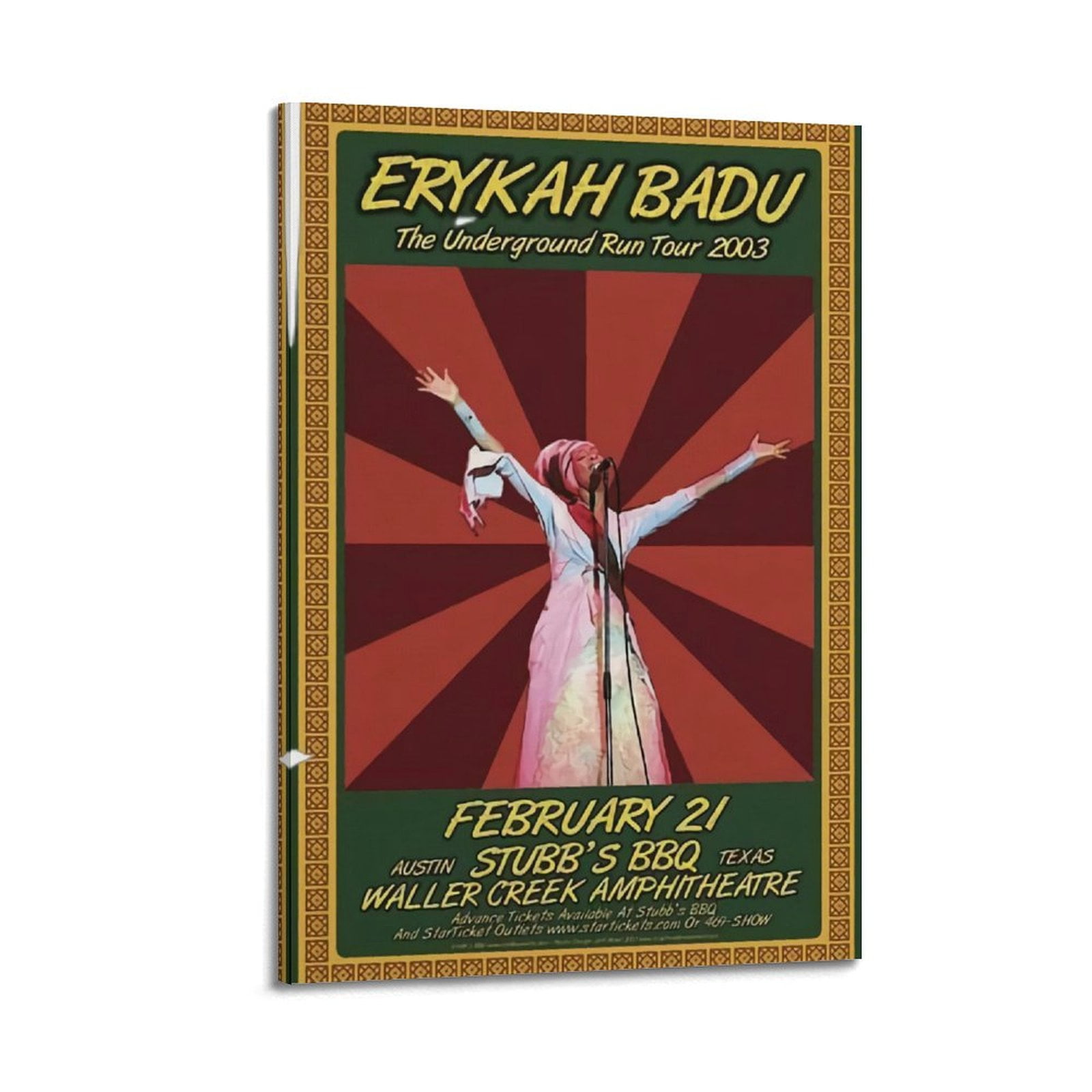 Erykah Badu 2 Poster Wall Art Canvas Aesthetic Music And Movies ...
