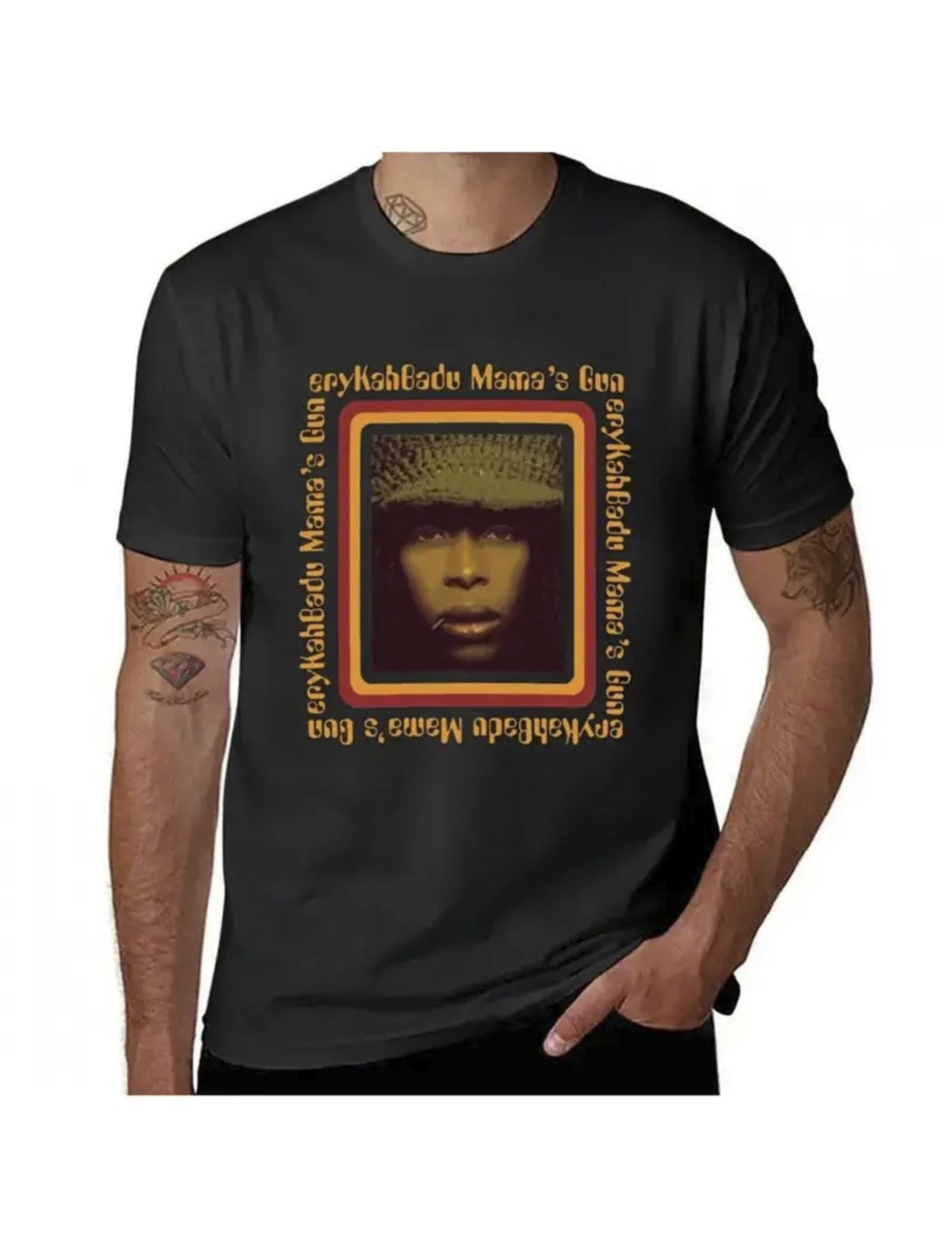 [Erykah Badu T-Shirt] Soft Cotton Erykah Badu Inspired Men's Graphic T ...
