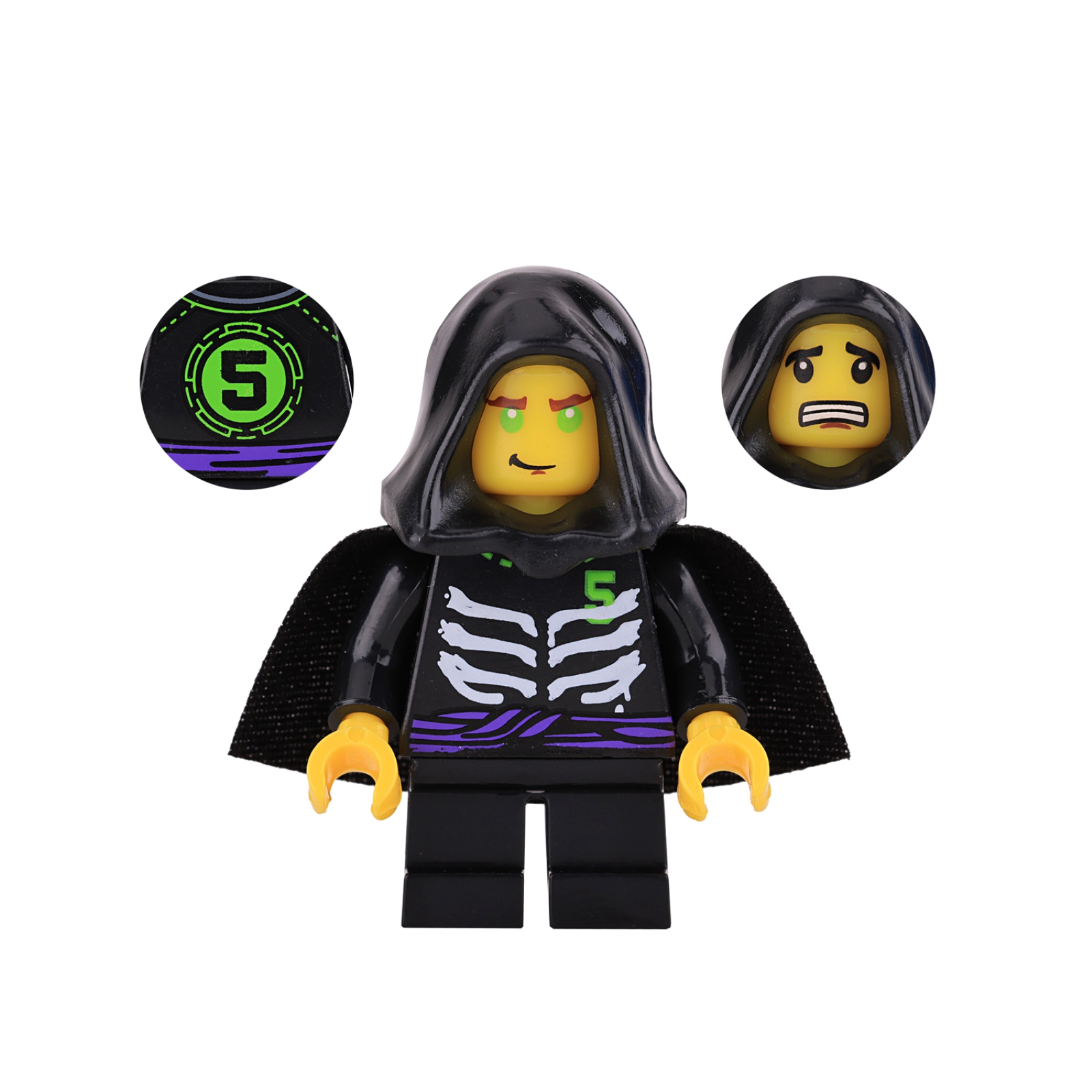 Eryofdh Minifigure - Ninja Figurine Battle with Head Neckerchief/Wooden ...