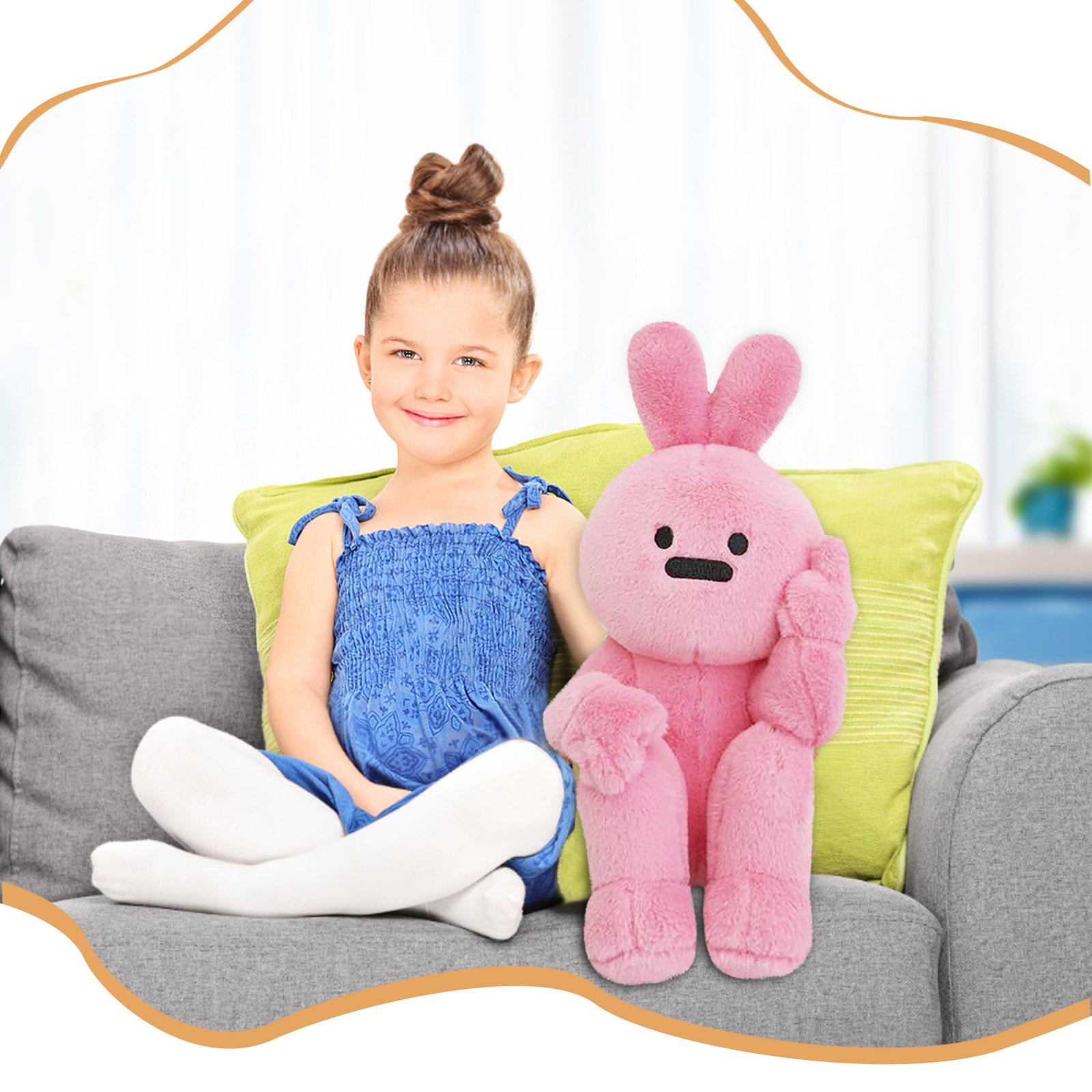 Eryofdh Toy,Plush,Toys for Fans,Bunny Doll Creative Cute Bunny Doll Fun ...