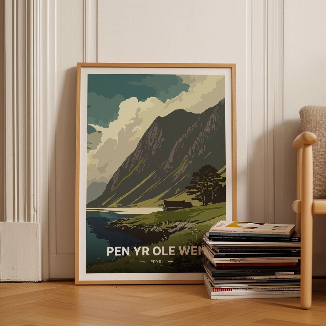 Eryri Wales Pen Yr Ole Wen Mountain Wall Art, Unframed Paper Poster ...