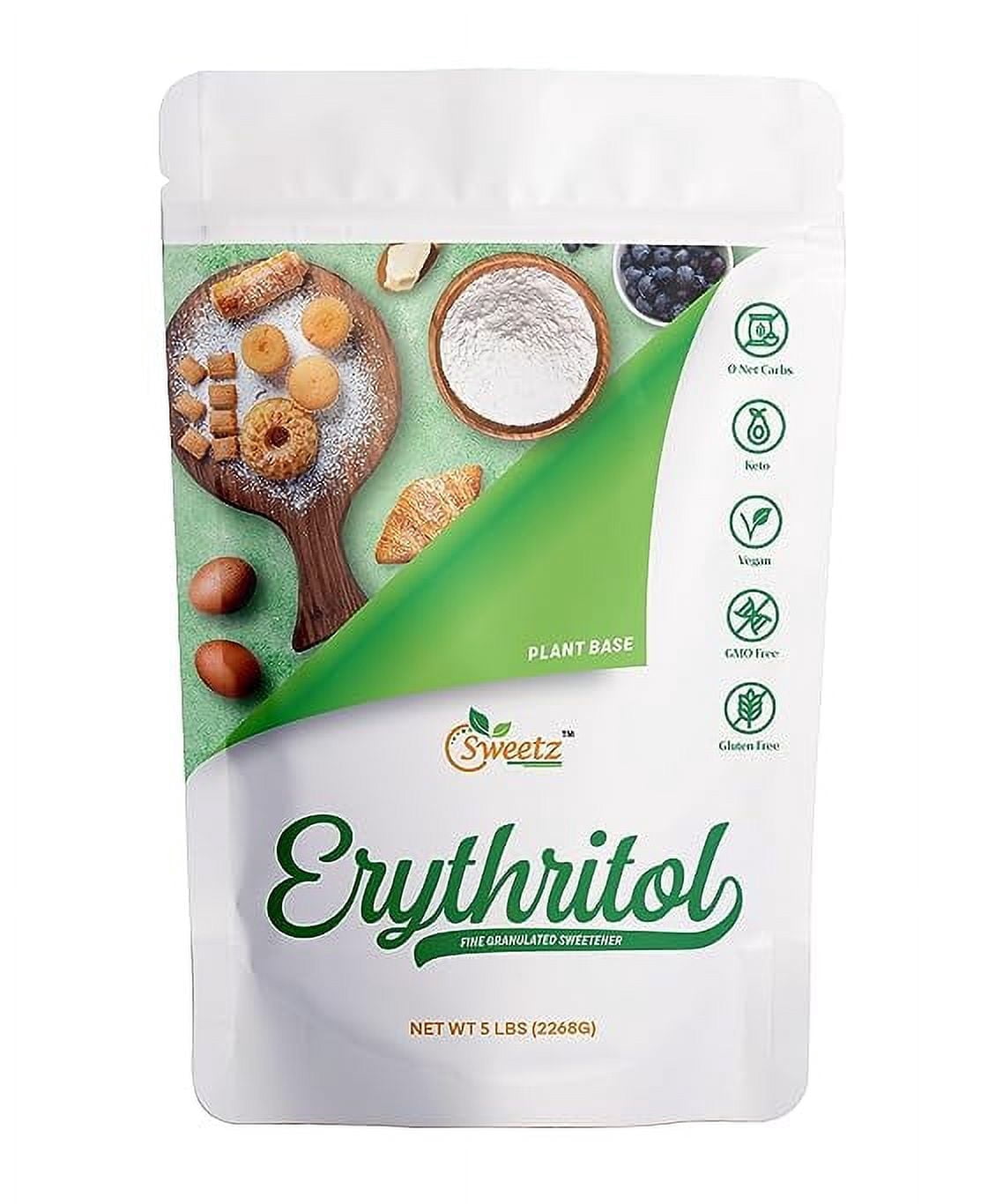 G-Sweetz Erythritol Sweetener; Total Servings 567/Each; Zero Calorie ...