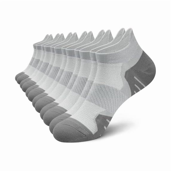 Eryueer 6 Pairs Ankle Compression Socks for Women, Cushioned Running ...