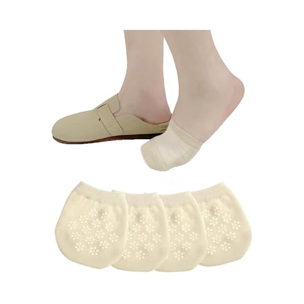 Eryueer Toe Socks for Mules, Half Socks No Show Toe Toppers Covers for ...