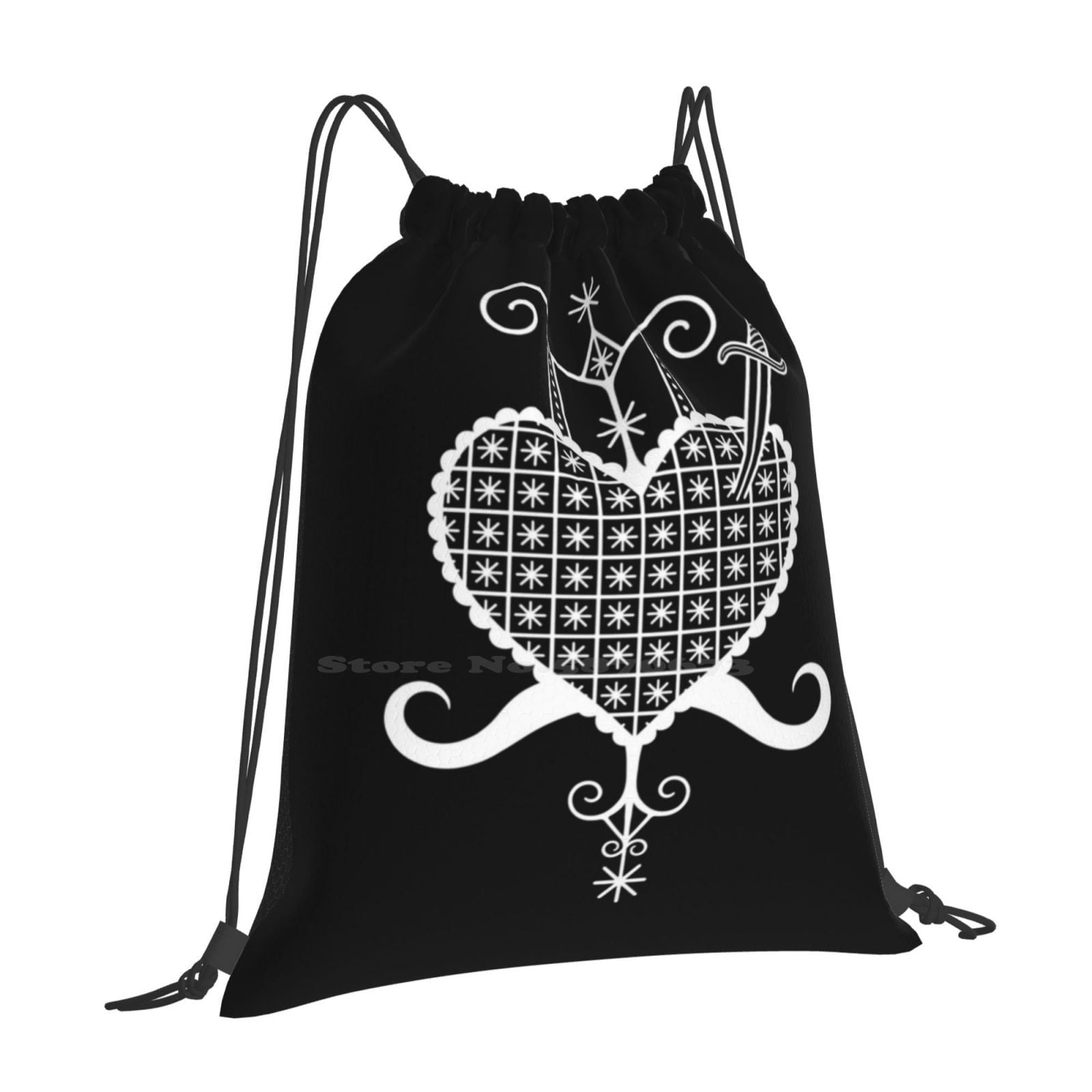 Erzulie Dantor Veve Loa Voodoo Backpacks For Teenagers Travel Bags ...