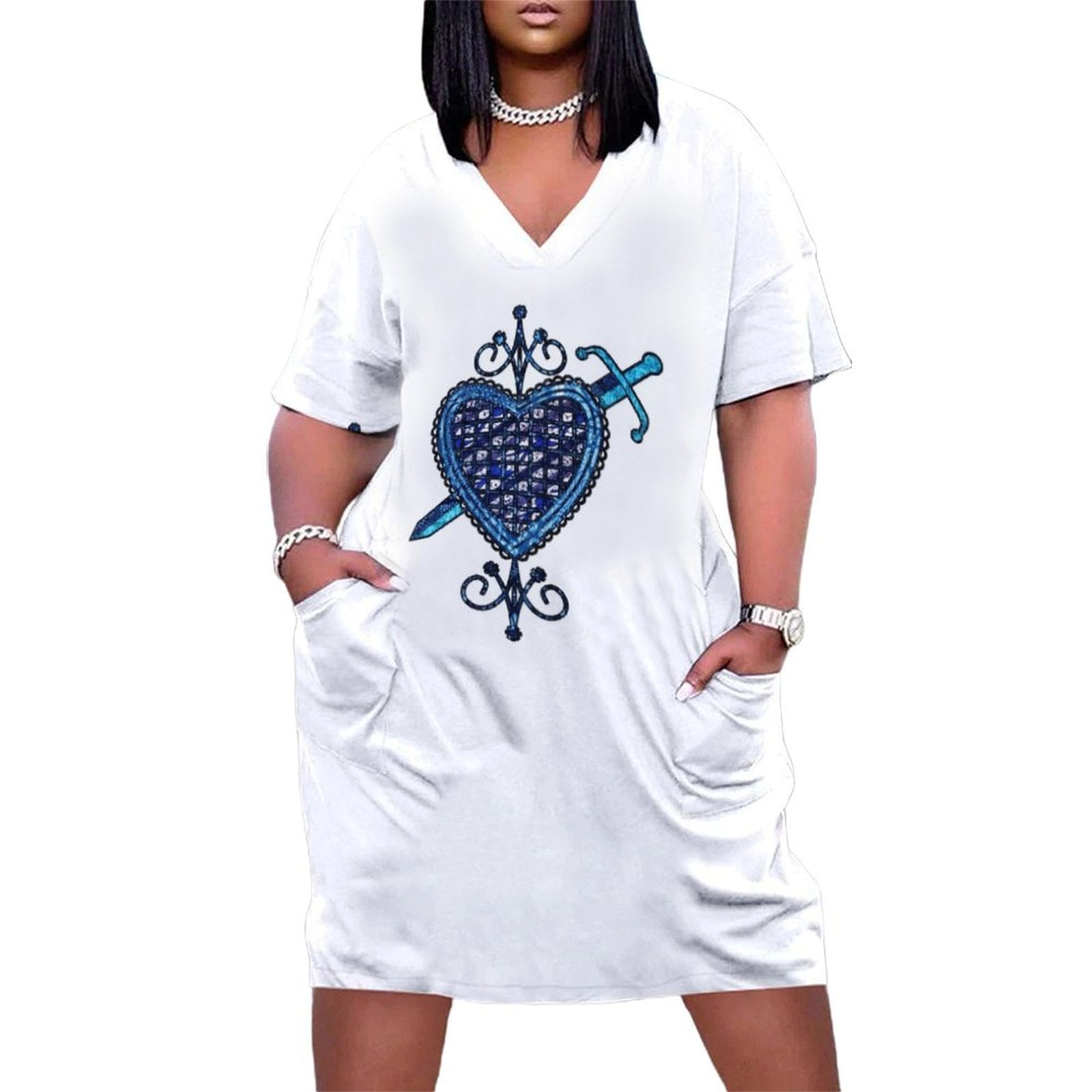 Erzulie Dantor Veve Sigil Loose Pocket Dress women's evening dress 2025 ...