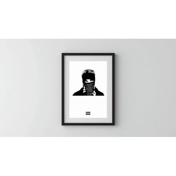 EsDeeKid's music-themed wall art, in a modern urban black and white ...
