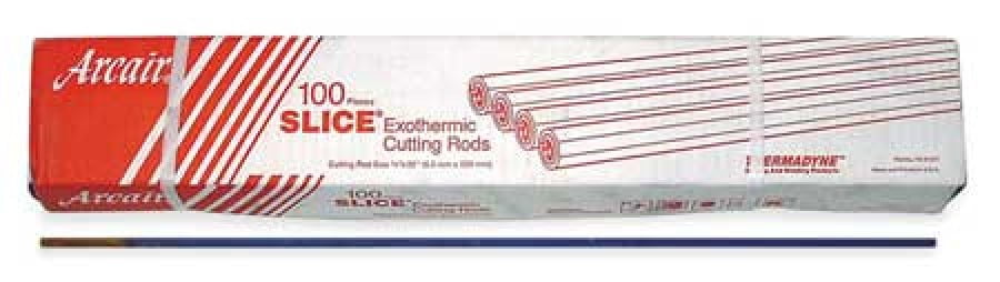 Esab Welding Slice Exothermic Cutting Rods-Flux Coated, 1/4 in x 22 in ...