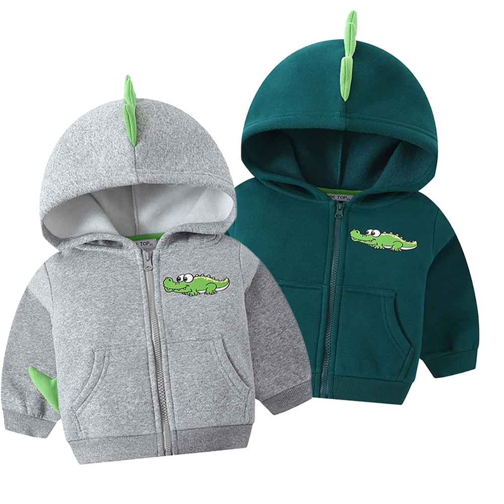 Esaierr 1-10 Years Boys Hooded Sweatshirt Jacket for Kids Toddler,Fall ...