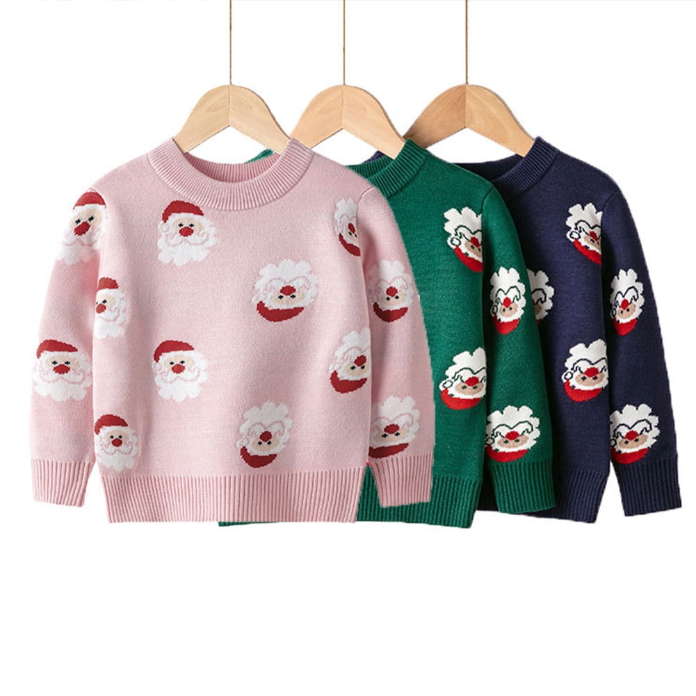 Esaierr 2-7 Years Girls Boys Christmas Sweater Toddler Kids Knitwear ...