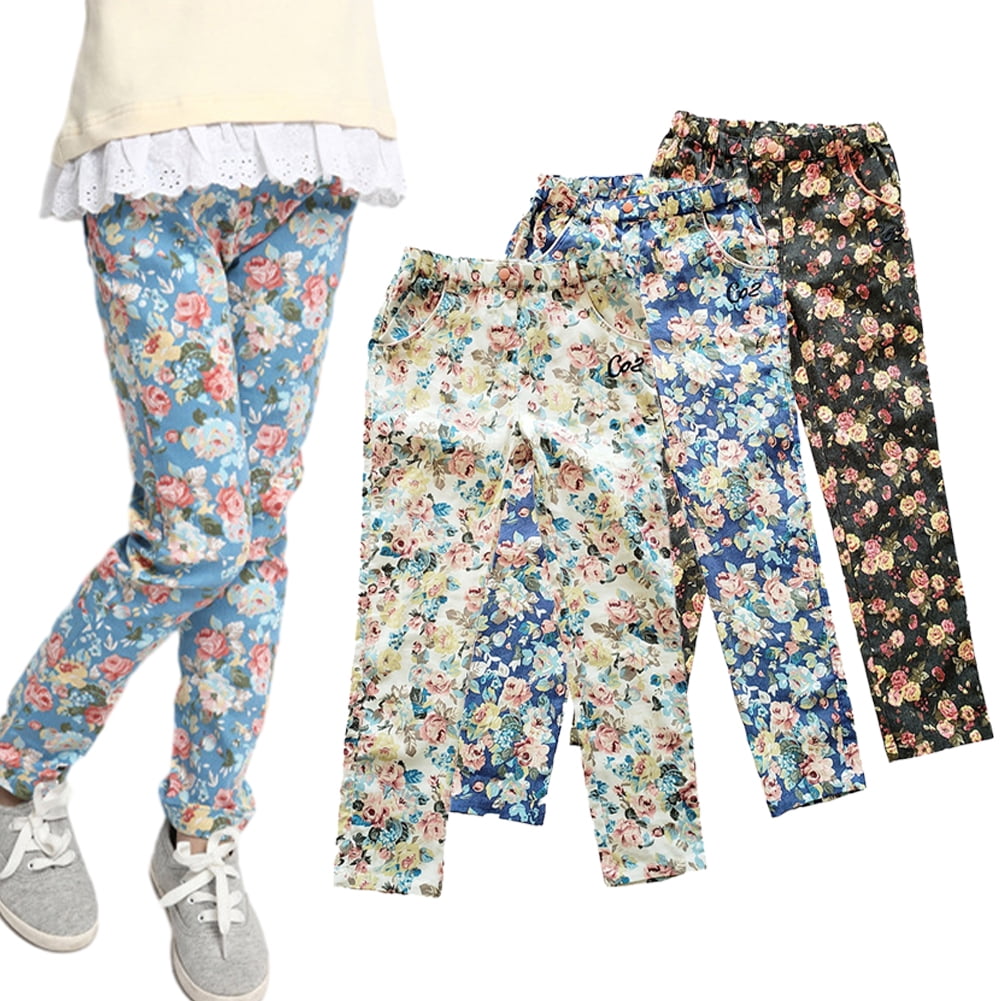 Esaierr 3-10 Years Girls Printed Leggings,Kids Girls Pencil Pants ...