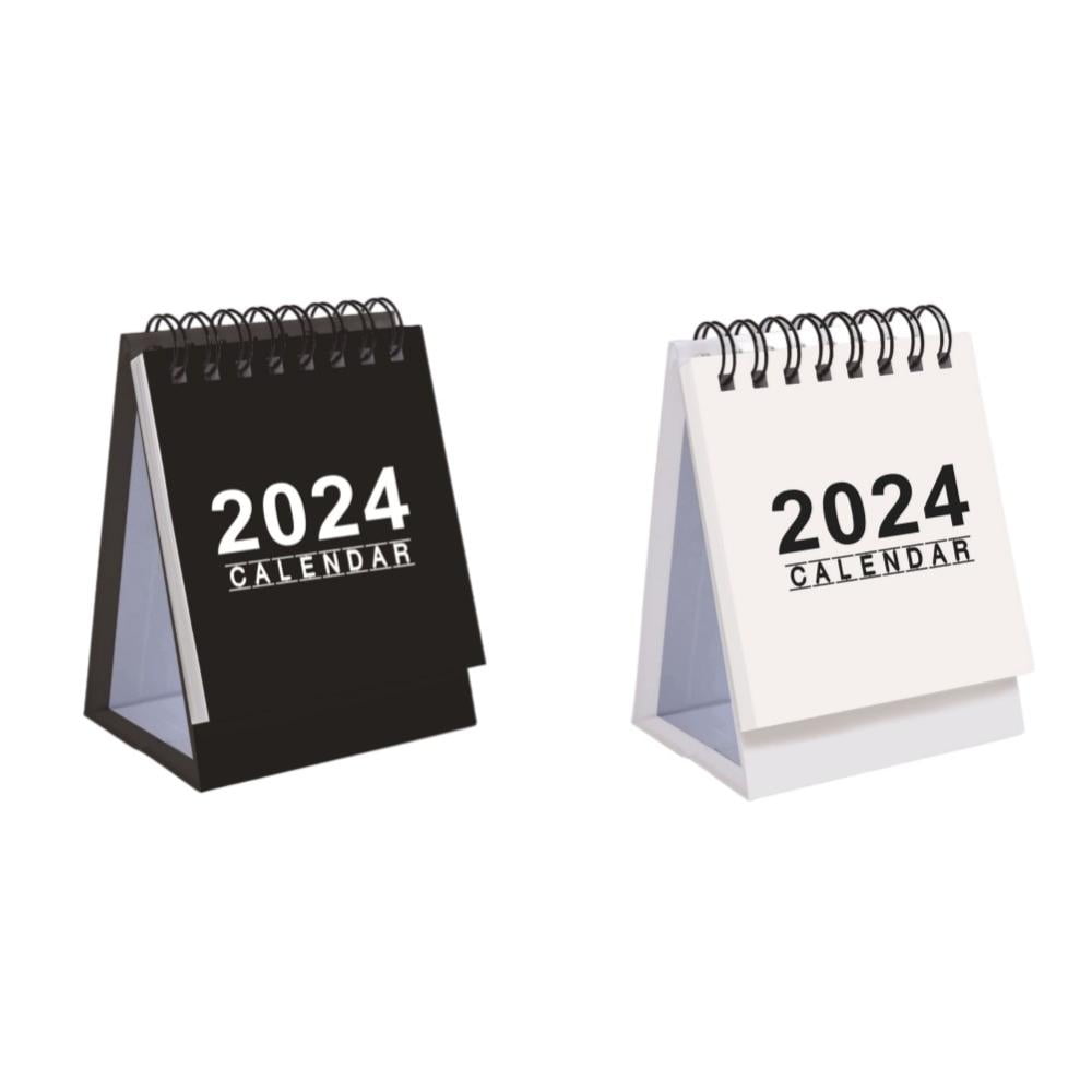 Esaierr 3.3x3x0.8in Desk Calendar Small Calendar 2024 Portable Calendar ...