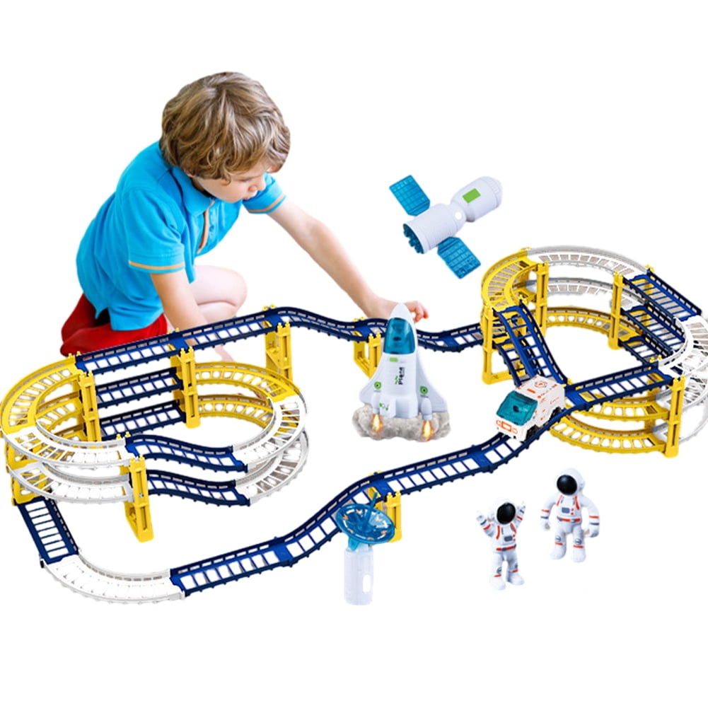 Esaierr 32Pcs Toddlers Kids Space Track Toys Set Electric Track Sets ...