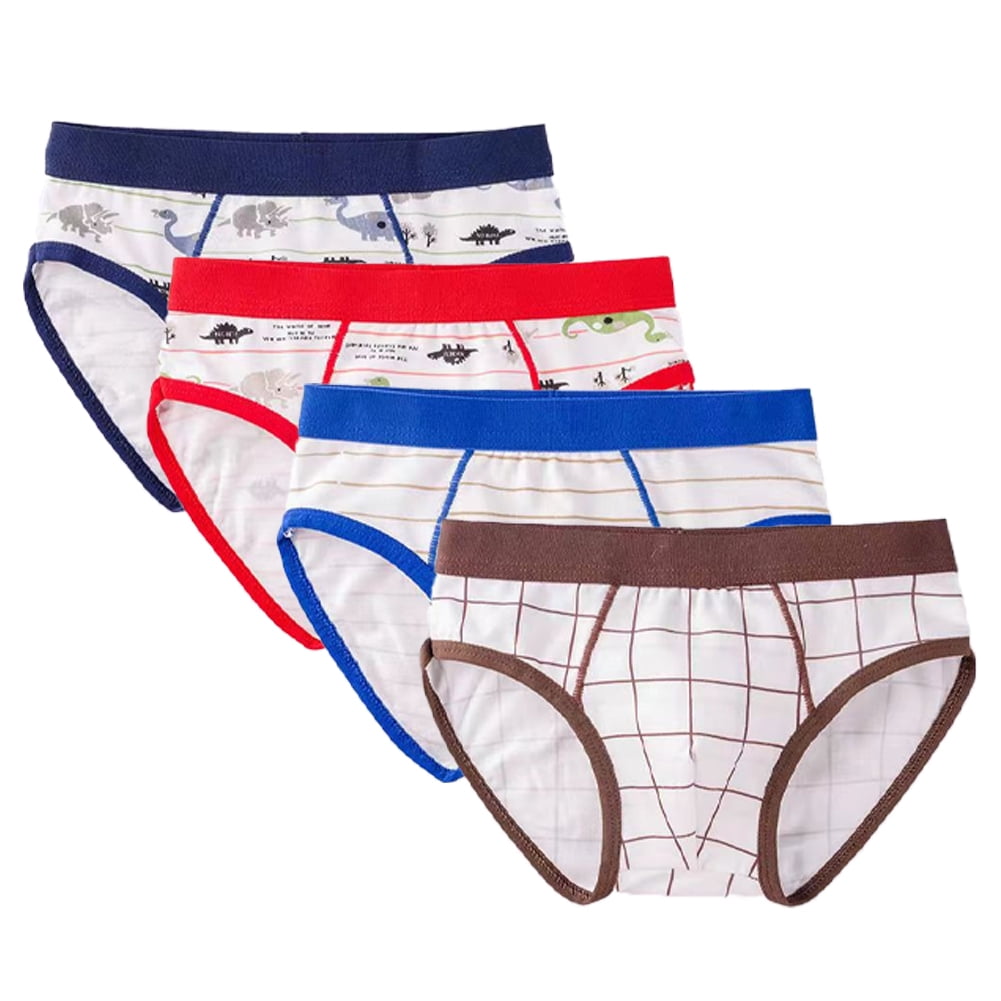 Esaierr 4PCS Baby Boys Cotton Underwear Boxer Briefs for Toddler Kids ...