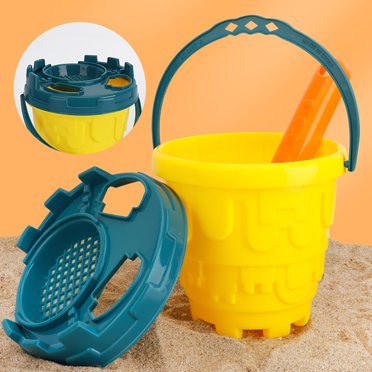 Colorful Beach Pails and Shovels, 9in (Set of 3, Colors may Vary ...