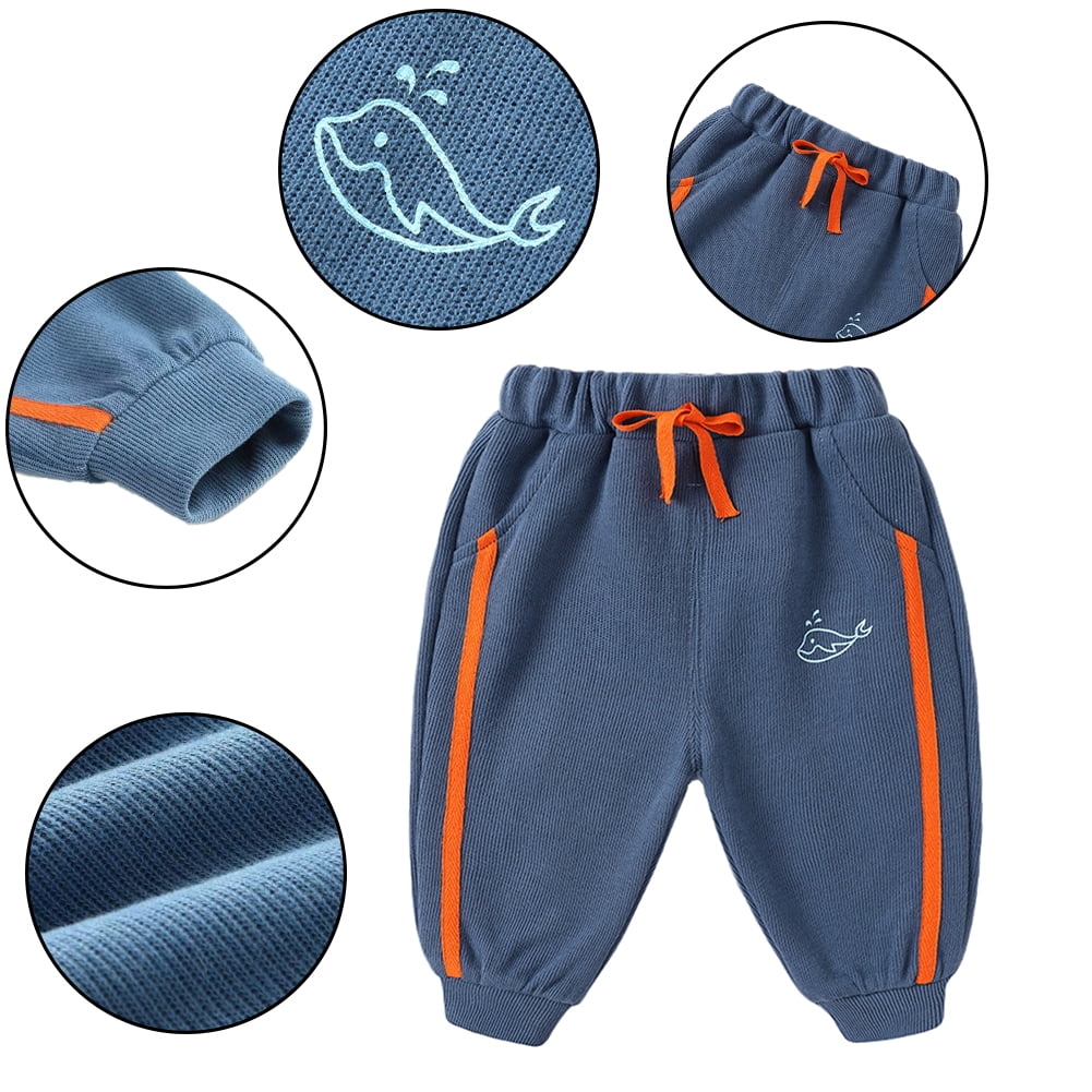Esaierr Baby Boys Cotton Jogger Sweatpants Newborn Casual Pants Autumn ...