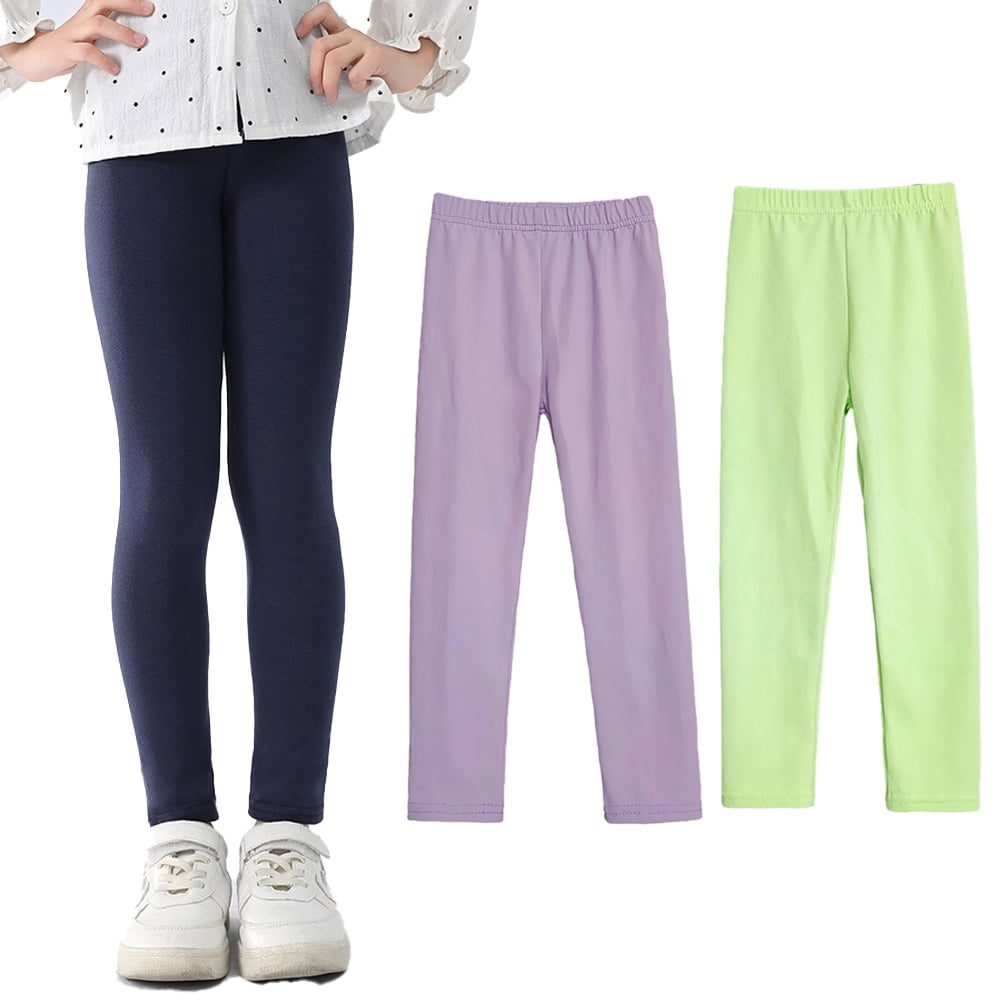 Esaierr Baby Girls Solid Color Leggings Kids Girls Milk Silk Trousers ...