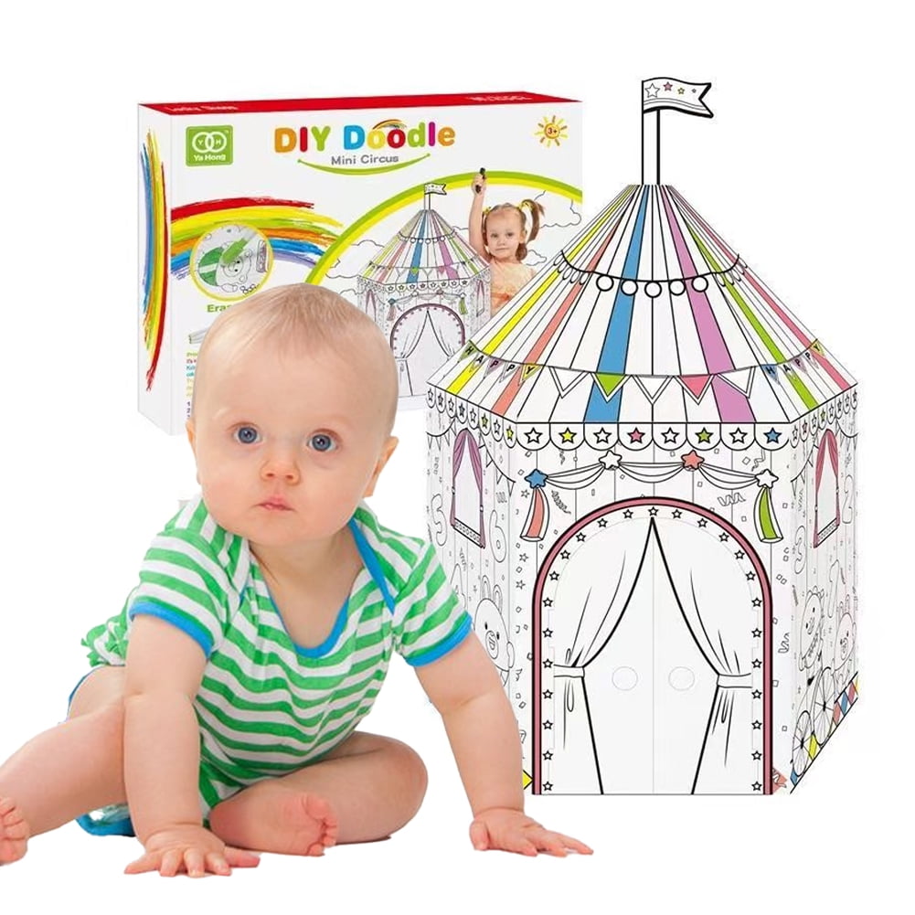 Esaierr Baby Kids 3D Cardboard Graffiti Toys DIY 3D Paper Graffiti ...