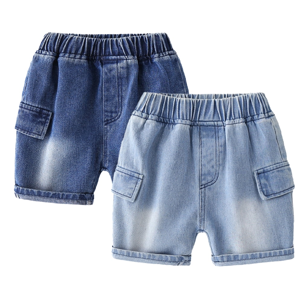 Esaierr Baby Kids Boys Shorts Cotton Denim Shorts for Toddler ...