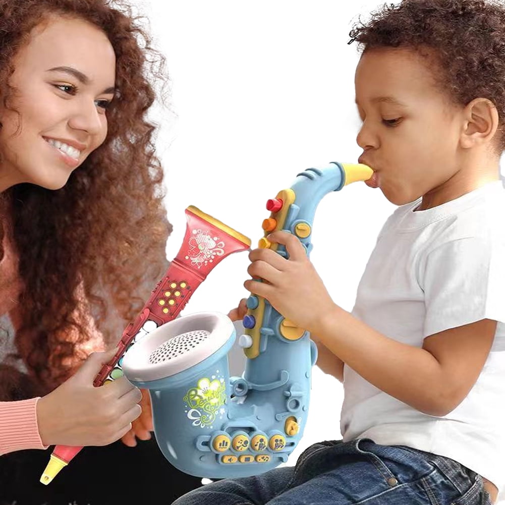 Esaierr Baby Musical Toy Kids Saxophone with Lanyard and Sheet Music ...