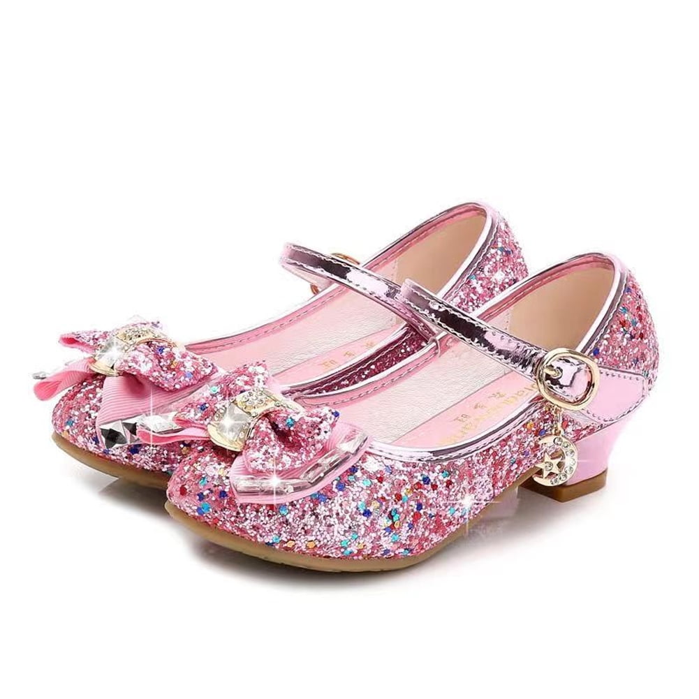 Esaierr Big Little Girls Dress Shoes Girls Low Heel Shoes PU Dress Shoes for Wedding Kids Girls ...