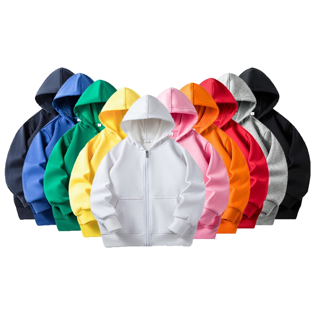 Esaierr Boys Girls Winter Hoodie Sweatshirt for Toddler Kids Unisex Fleece Lined Zip up ...