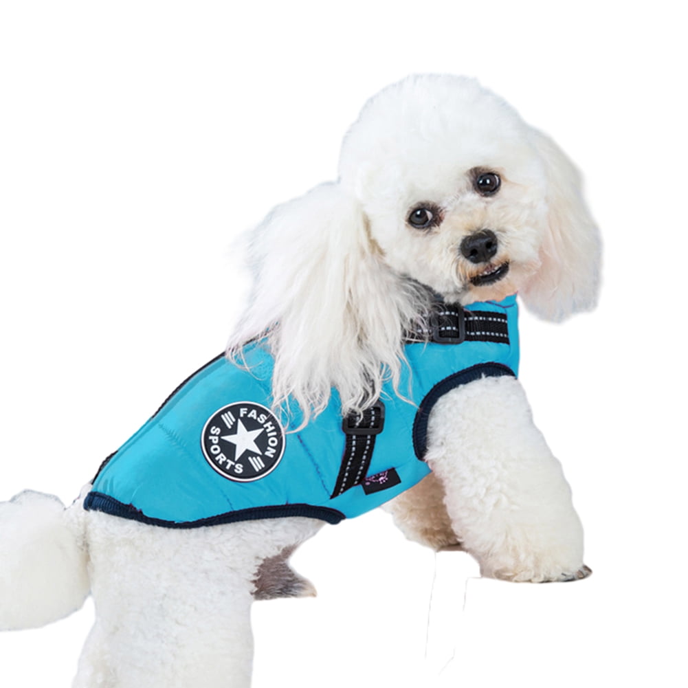 Esaierr Dog Jackets with Adjustable Harness Waterproof Cotton Costume ...